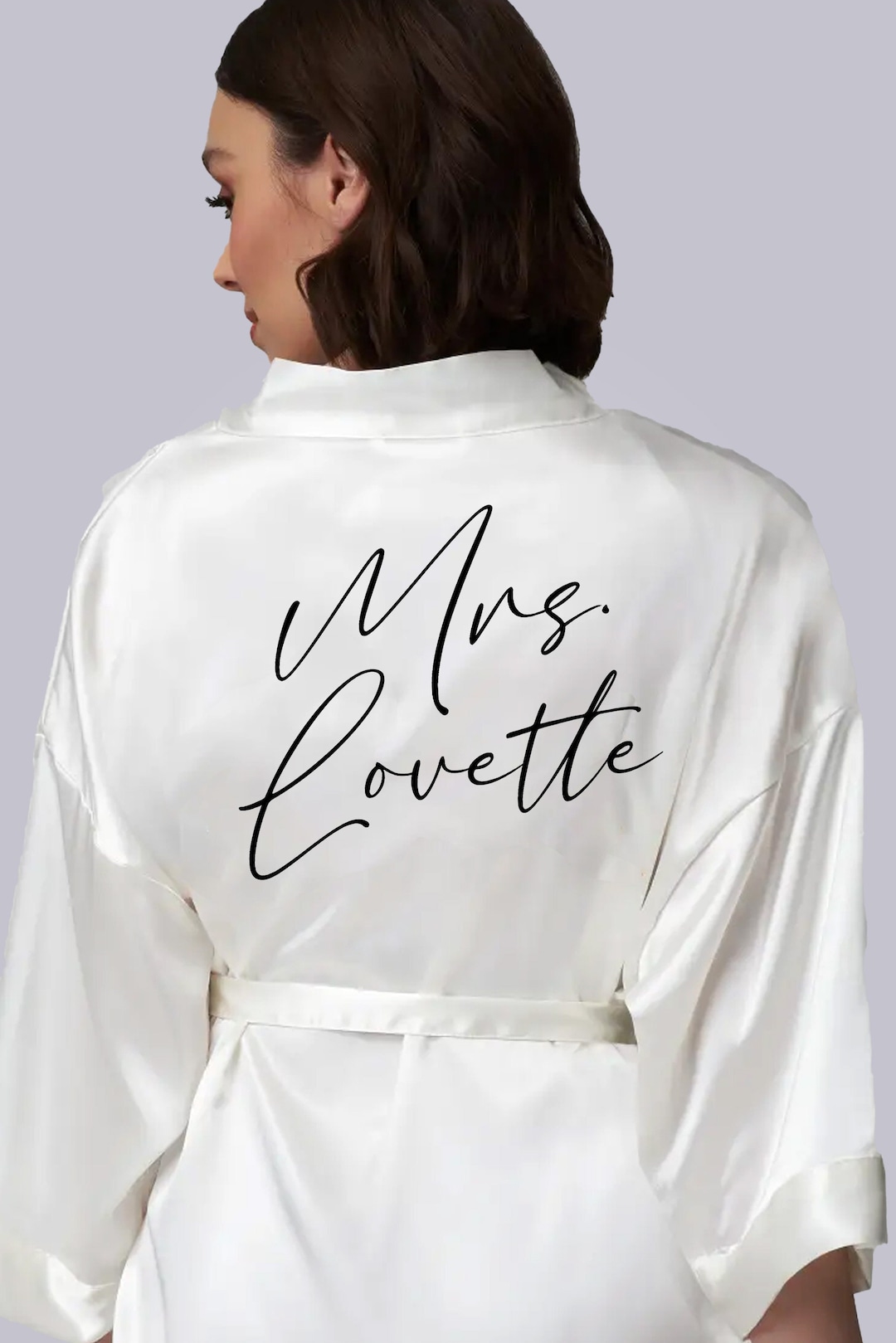 Custom Mrs. Robe, Bachelorette Robe, Wedding Party Satin Robes ...