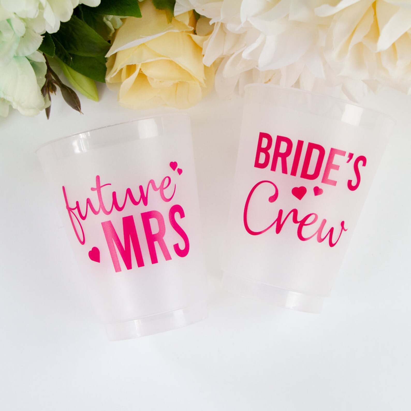 Bride's Crew Bachelorette Party Cups Future Mrs Frosted - Etsy