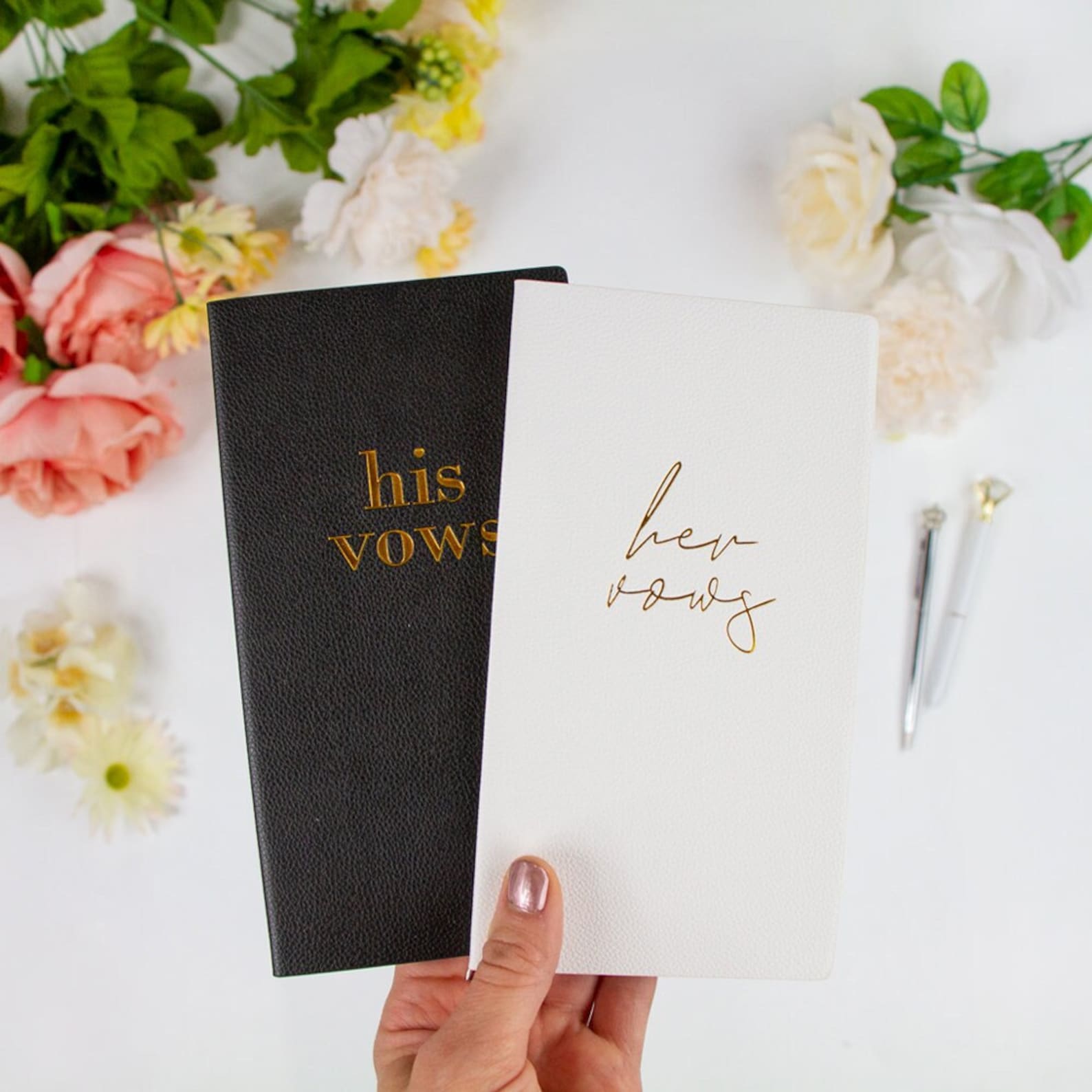 Vow Books, Wedding Vow Books, Custom Wedding Vow Books, Her Vows, His ...