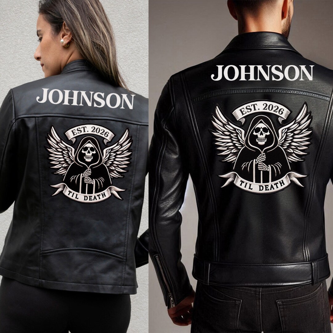 Personalized Til Death Leather Jacket Wedding Gifts, Personalized ...