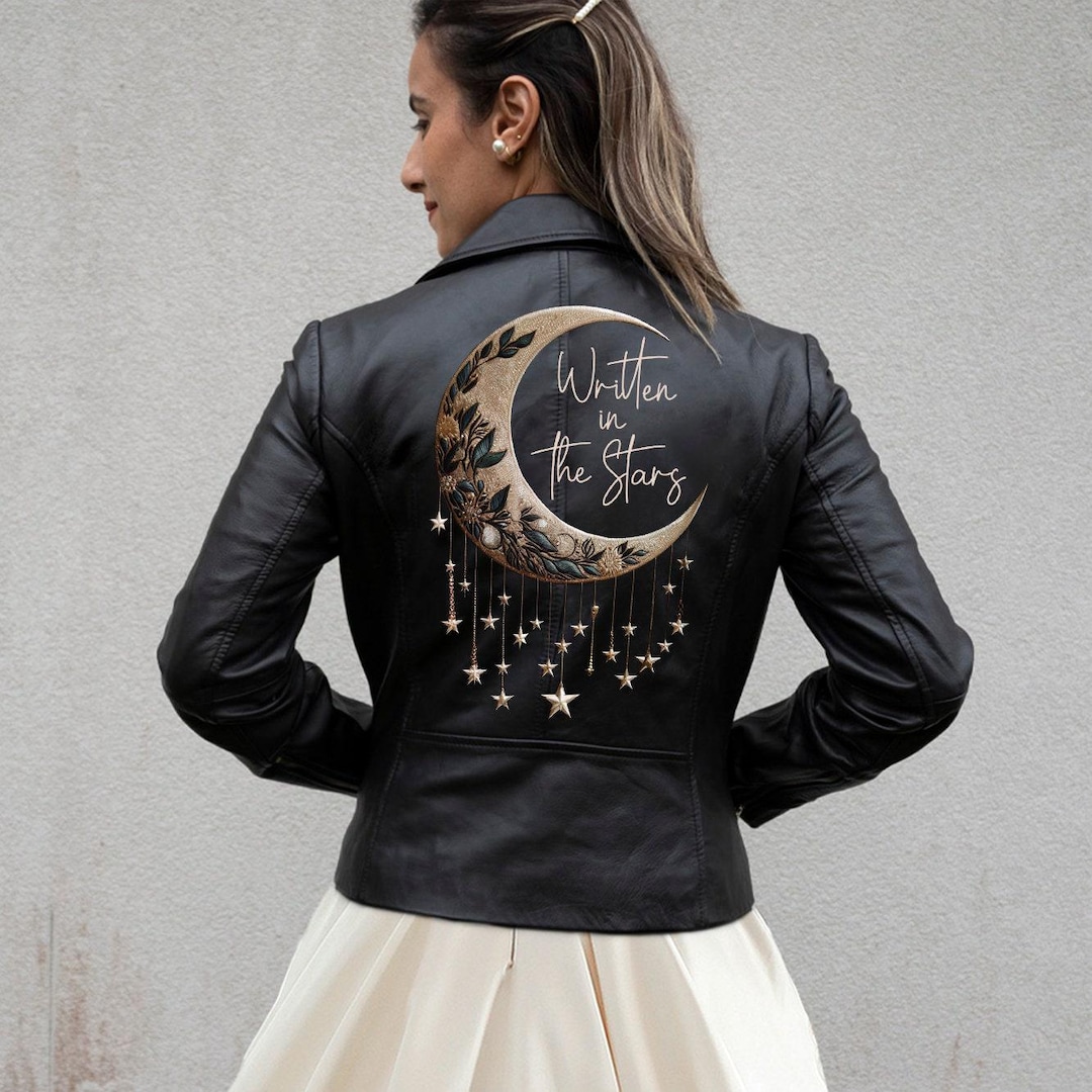 Written in the Stars Leather Jacket, Personalized Leather Jacket ...