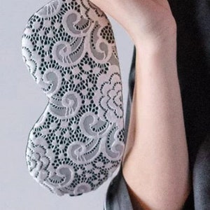 Blush Half Lace Eye Mask, Eye Masks, Soft Eye Masks, Silk Eye Mask ...