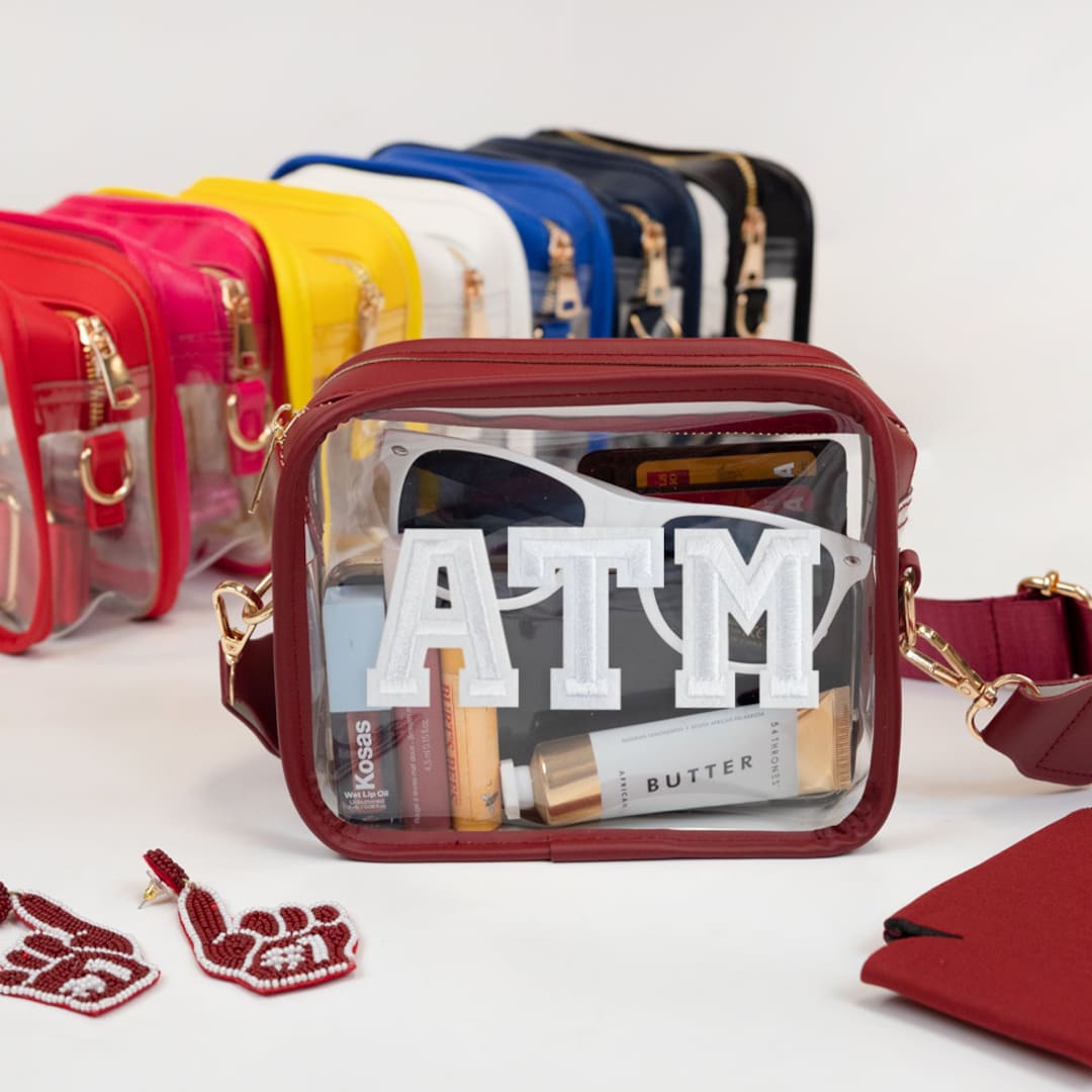 Personalized Clear Stadium Bag Crossbody, Custom Clear Concert Purse ...
