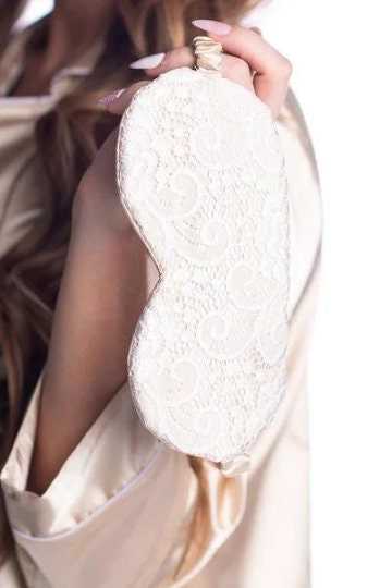 Blush Full Lace Eye Mask, Eye Masks, Soft Eye Masks, Silk Eye Mask ...