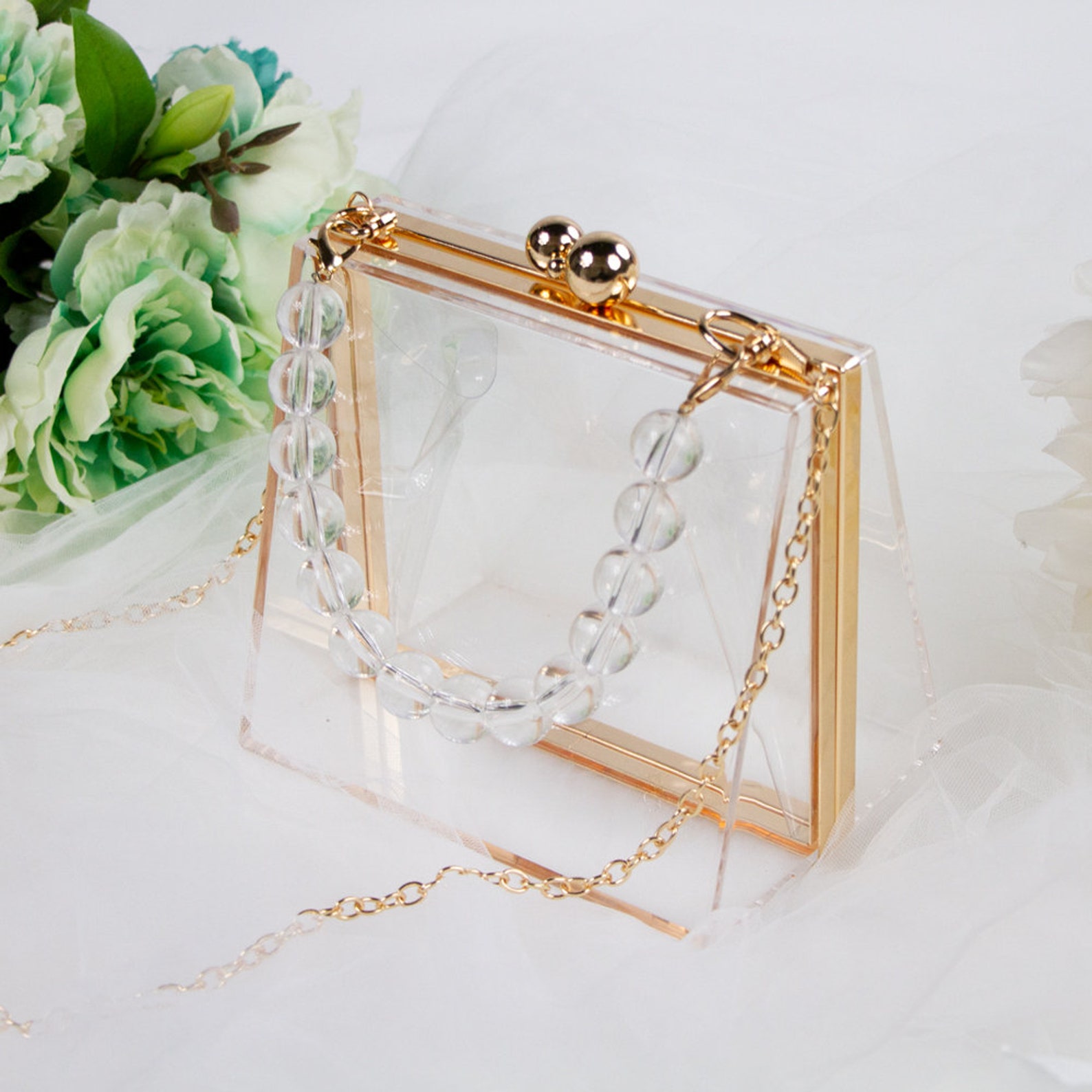 Acrylic Bag Bridal Clutch Purse Personalized Purse - Etsy