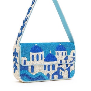 Starry Night Beaded Bag, Van Gogh Shoulder Purse, Beaded Starry Sky Bag ...