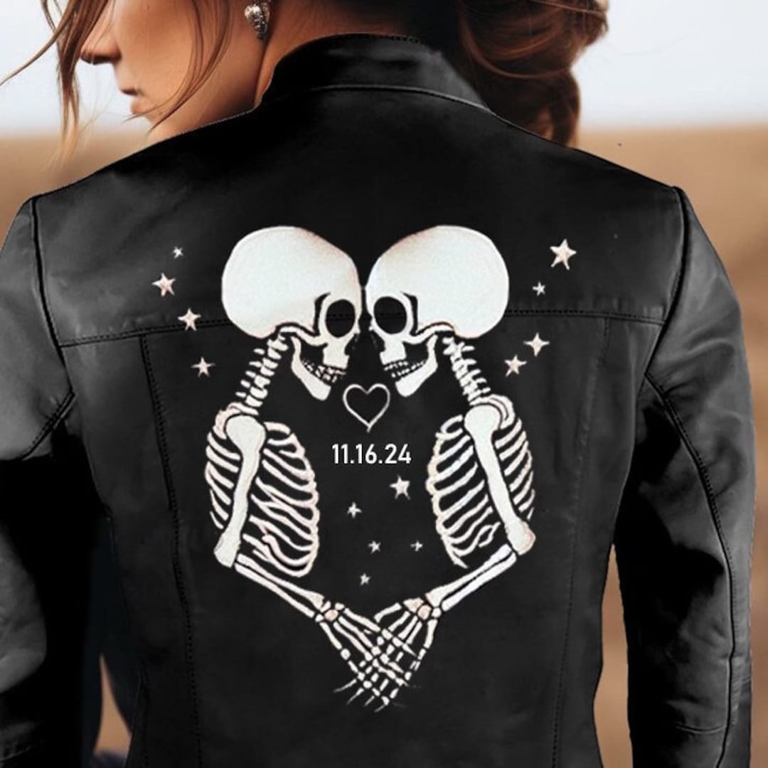 Custom Leather Jacket Embroidery, Tailored Embroidered Leather Jacket ...