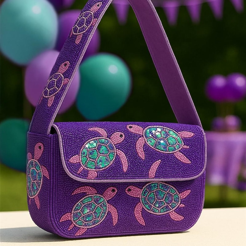 Beaded Sea Turtle Handbag - Etsy