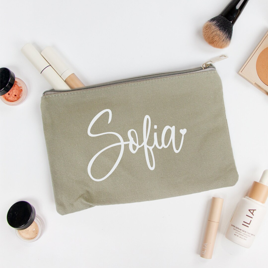 Personalized Makeup Bag for Bridesmaids, Bridesmaid Makeup Bag Gift ...