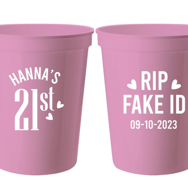 21st Birthday Cups - Etsy