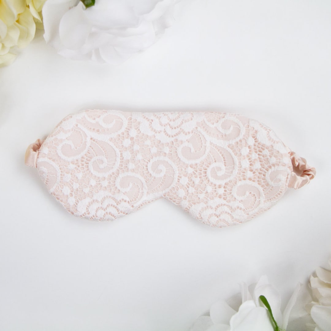 Blush Full Lace Eye Mask, Eye Masks, Soft Eye Masks, Silk Eye Mask ...