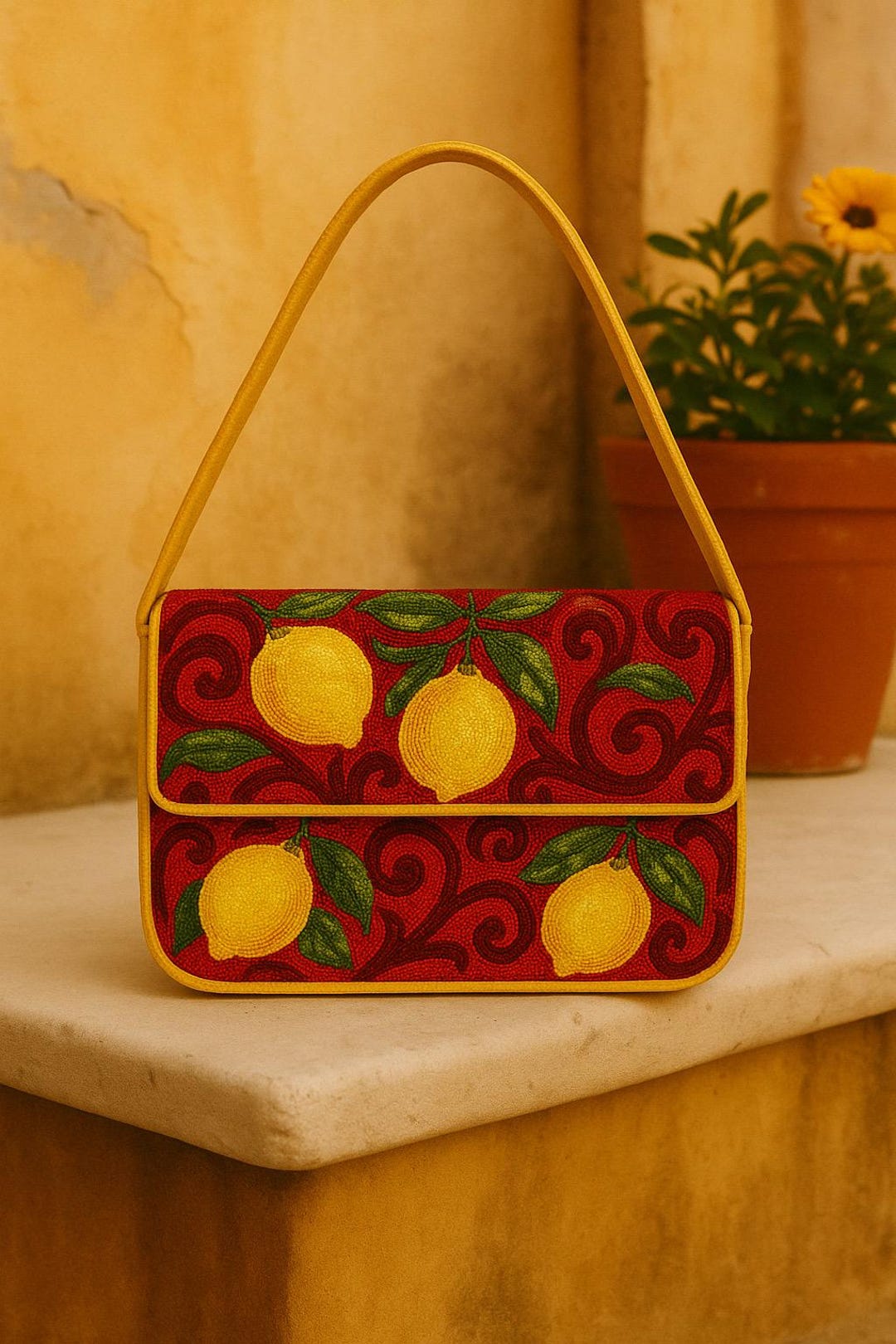 Lemon Shoulder Bag, Citrus Purse, Fruit Shaped Bag, Yellow Handbag ...