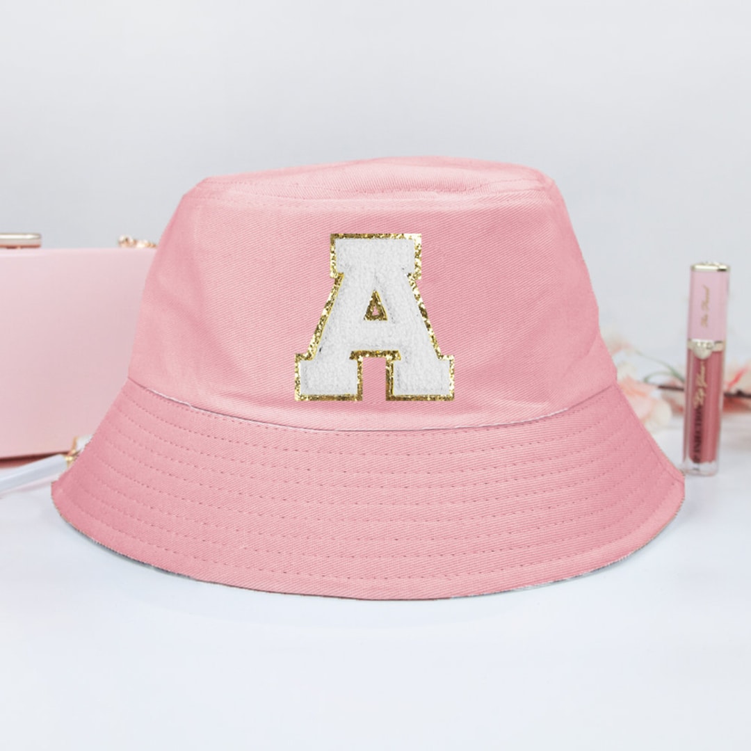 Patch Letters Bucket Hat, Custom Patch Letters Bucket Hat, Personalized ...