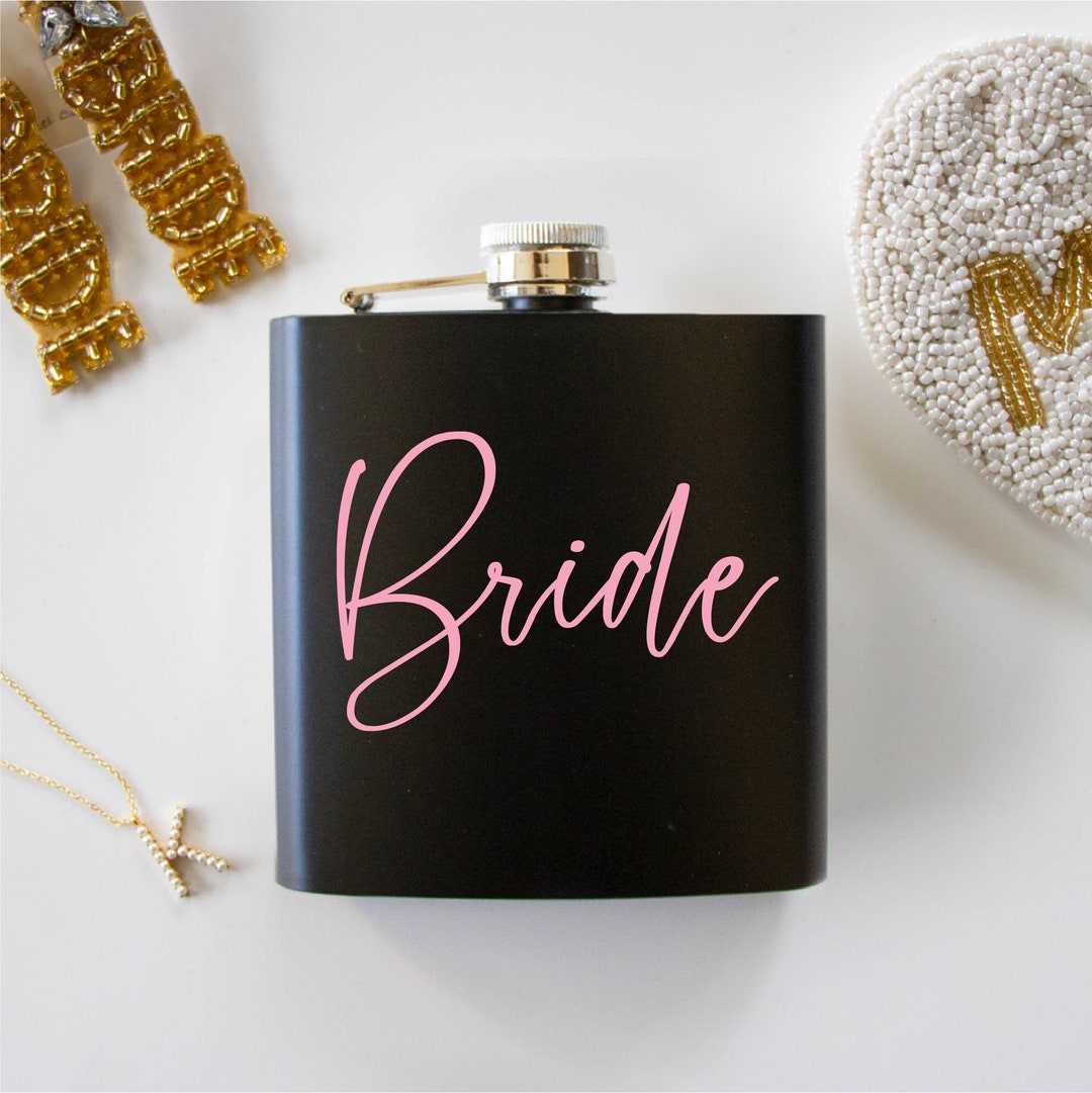 Personalized Flask, Custom Flask, Bride Flask, Bridal Flask, Custom ...