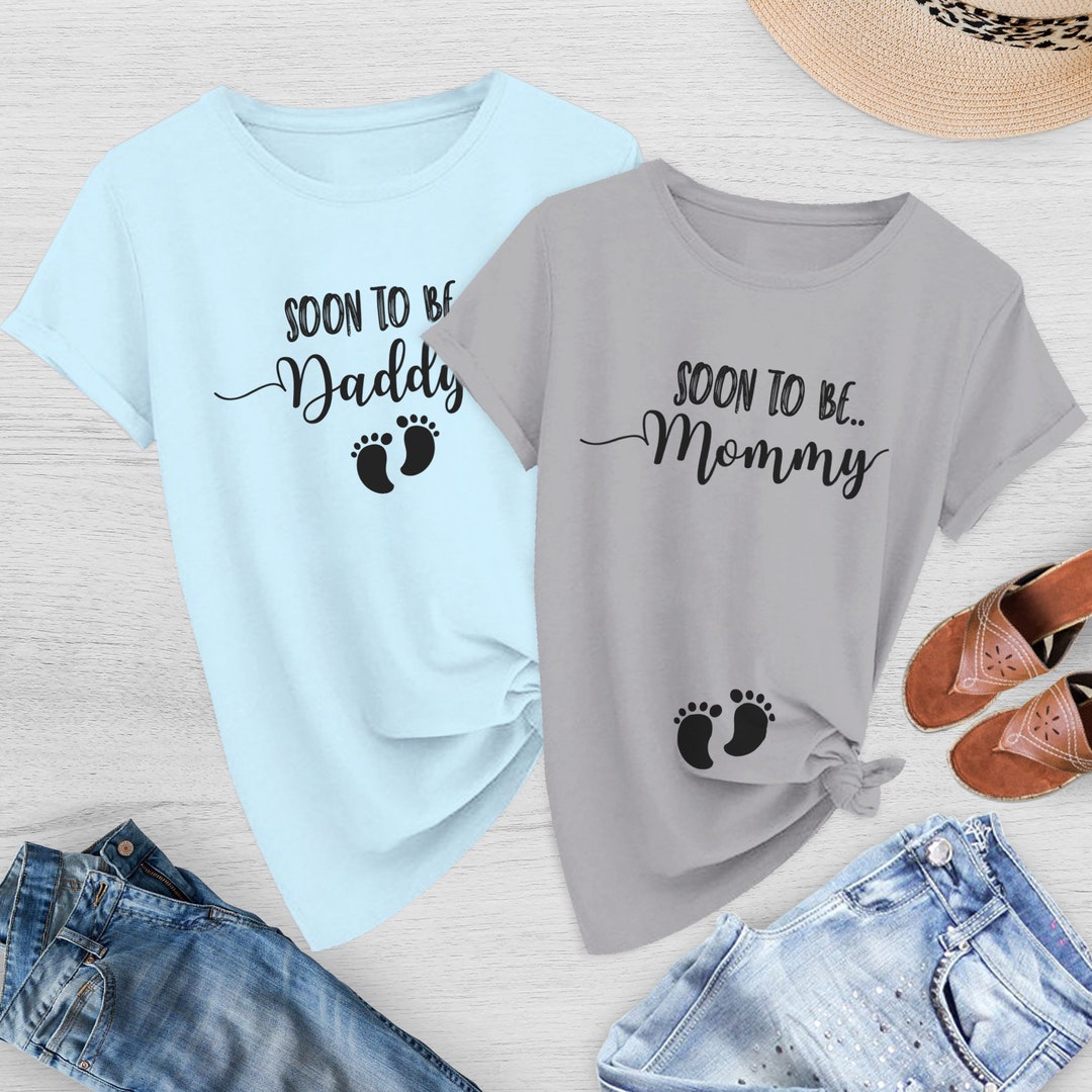 Pregnancy Announcement Shirt Mom and Dad Shirt Soon to Be - Etsy
