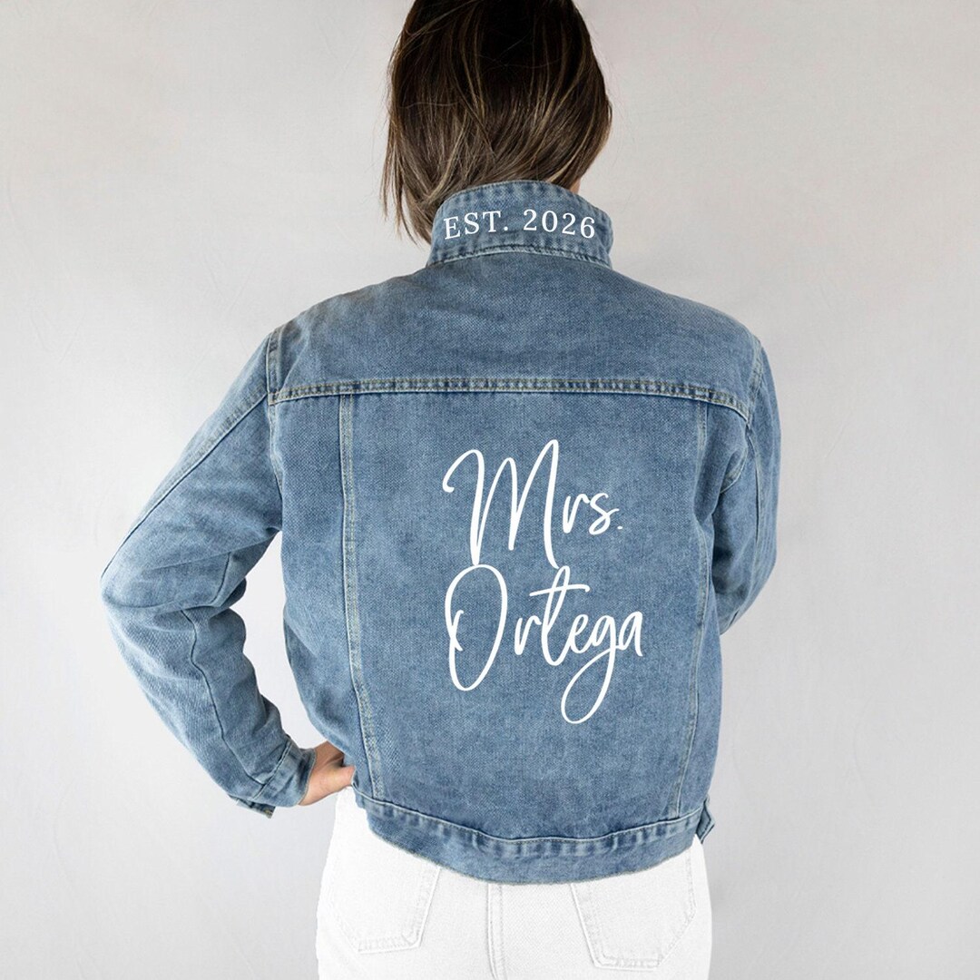 Future Mrs Jean Jacket, Custom Mrs Denim Jackets, Bachelorette Party ...