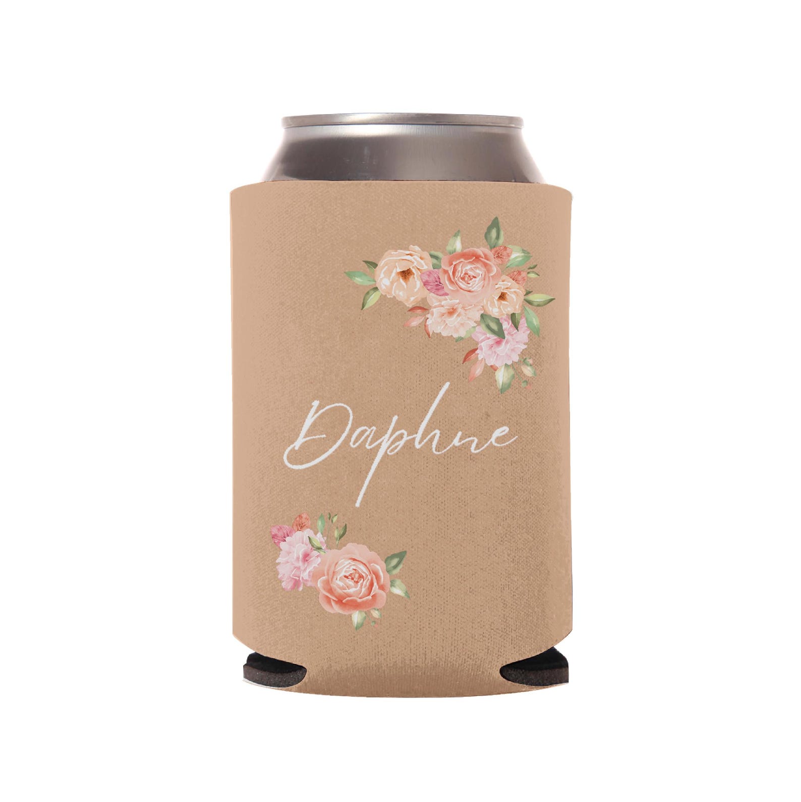 Custom Floral Can Coolers, Personalized Cooler, Wedding Can Cooler ...