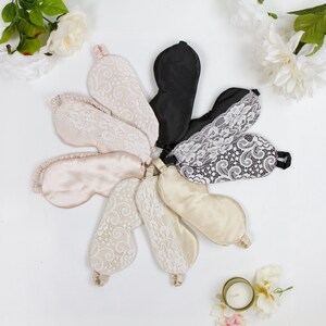 Blush Full Lace Eye Mask, Eye Masks, Soft Eye Masks, Silk Eye Mask ...