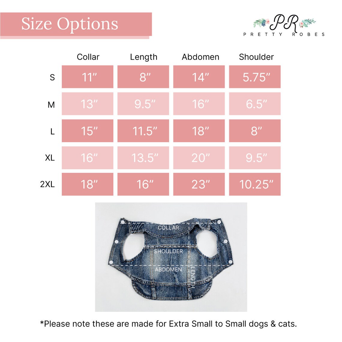Dog Jean Jacket, Personalized Jean Jackets for Small Dogs, Custom Denim ...