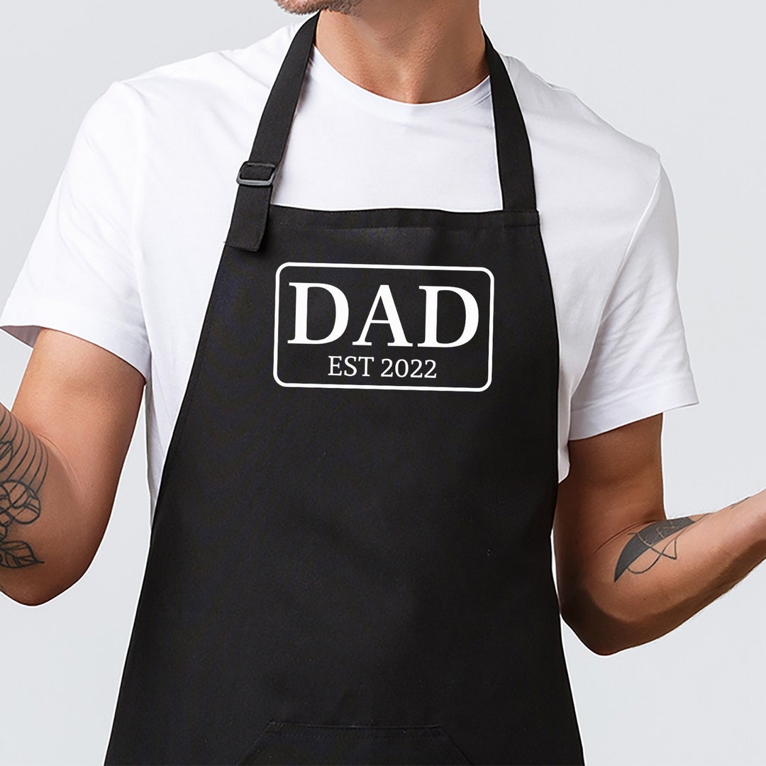 Dad Est 2024 Aprons for Father's Day, Father's Day Gifts, Grilling ...