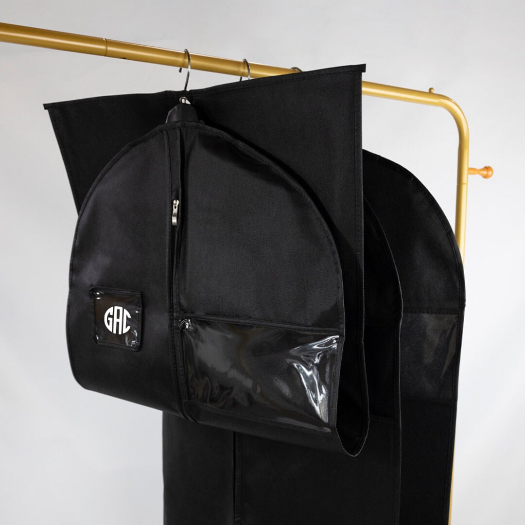 Monogrammed Suit Bag, Custom Travel Garment Bag, Personalized Suit Bag ...