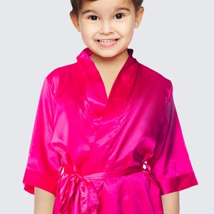 Hot Pink Robe Hot Pink Bridesmaid Robe Hot Pink Wedding Hot Pink ...