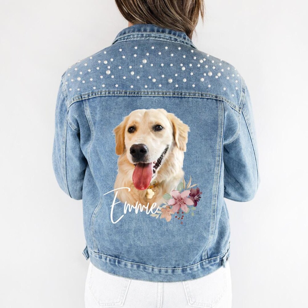Dog Jacket, Denim Jacket, Customized Pet Jean Jacket, Jacket Gift ...