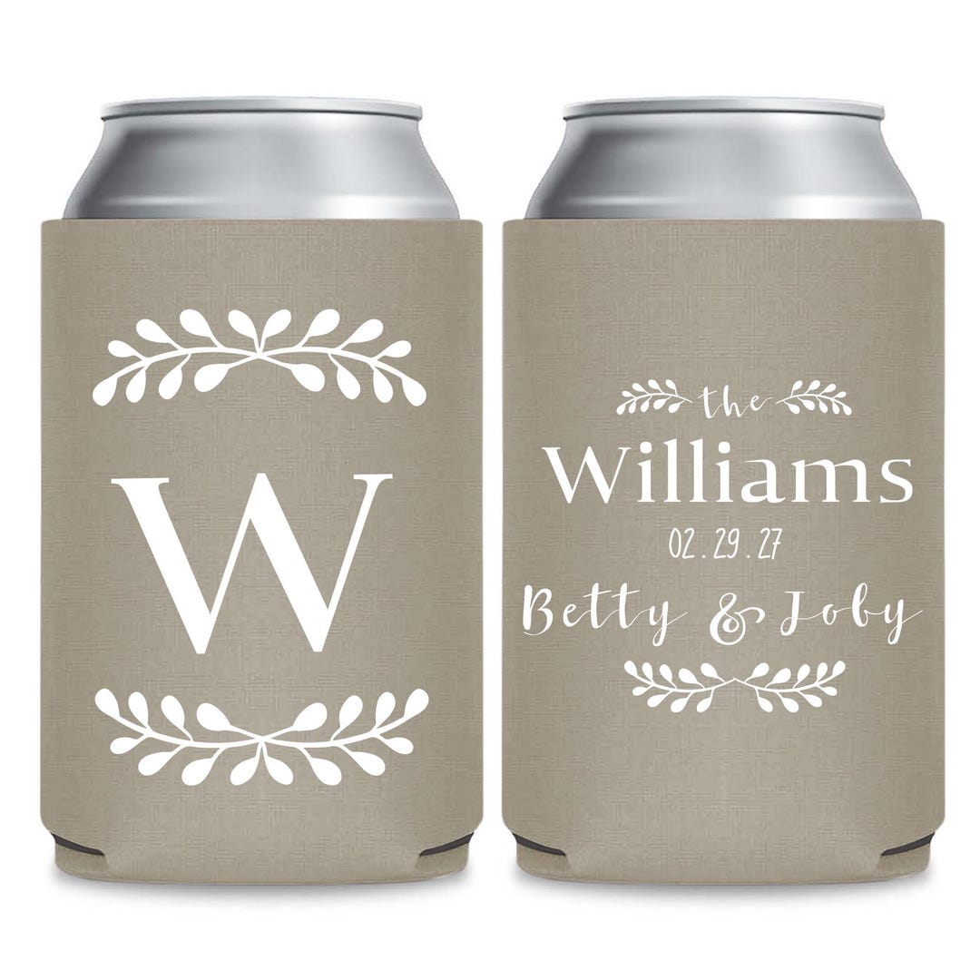Personalized Can Coolers, Customized Can Coolers, Custom Wedding Favors ...
