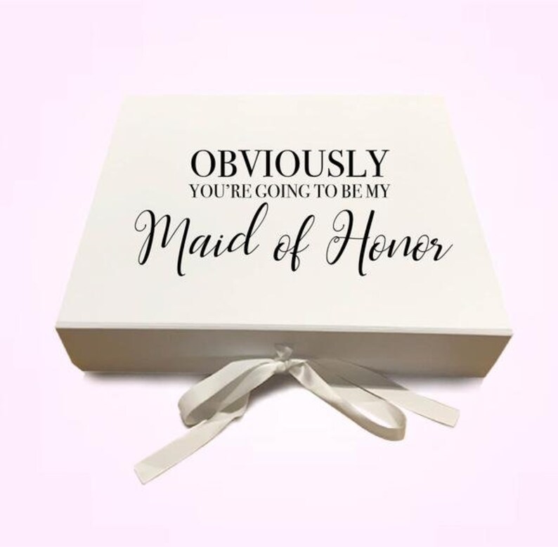 Maid of Honor Proposal box Bridesmaid Boxes Personalized | Etsy