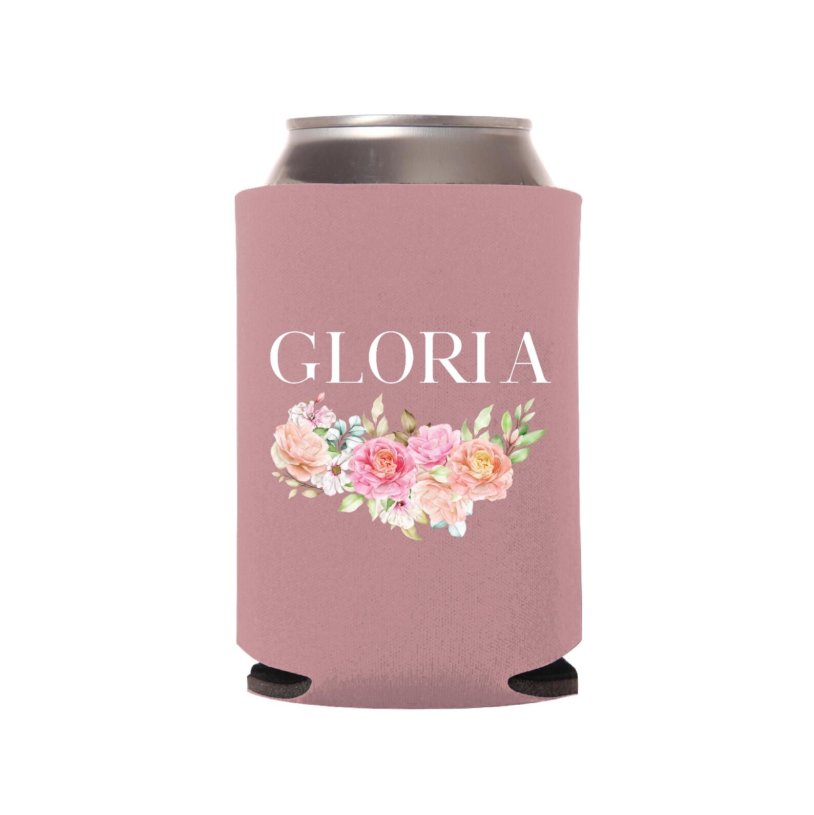 Custom Floral Can Coolers, Personalized Cooler, Wedding Can Cooler ...