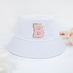 Patch Letters Bucket Hat, Custom Patch Letters Bucket Hat, Personalized ...