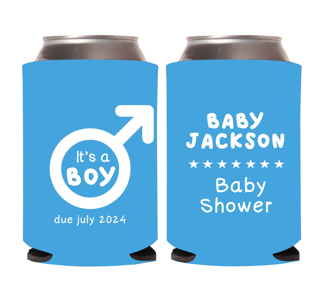 Baby Shower Can Coolers, Custom Baby Shower Can Coolers, Personalized ...