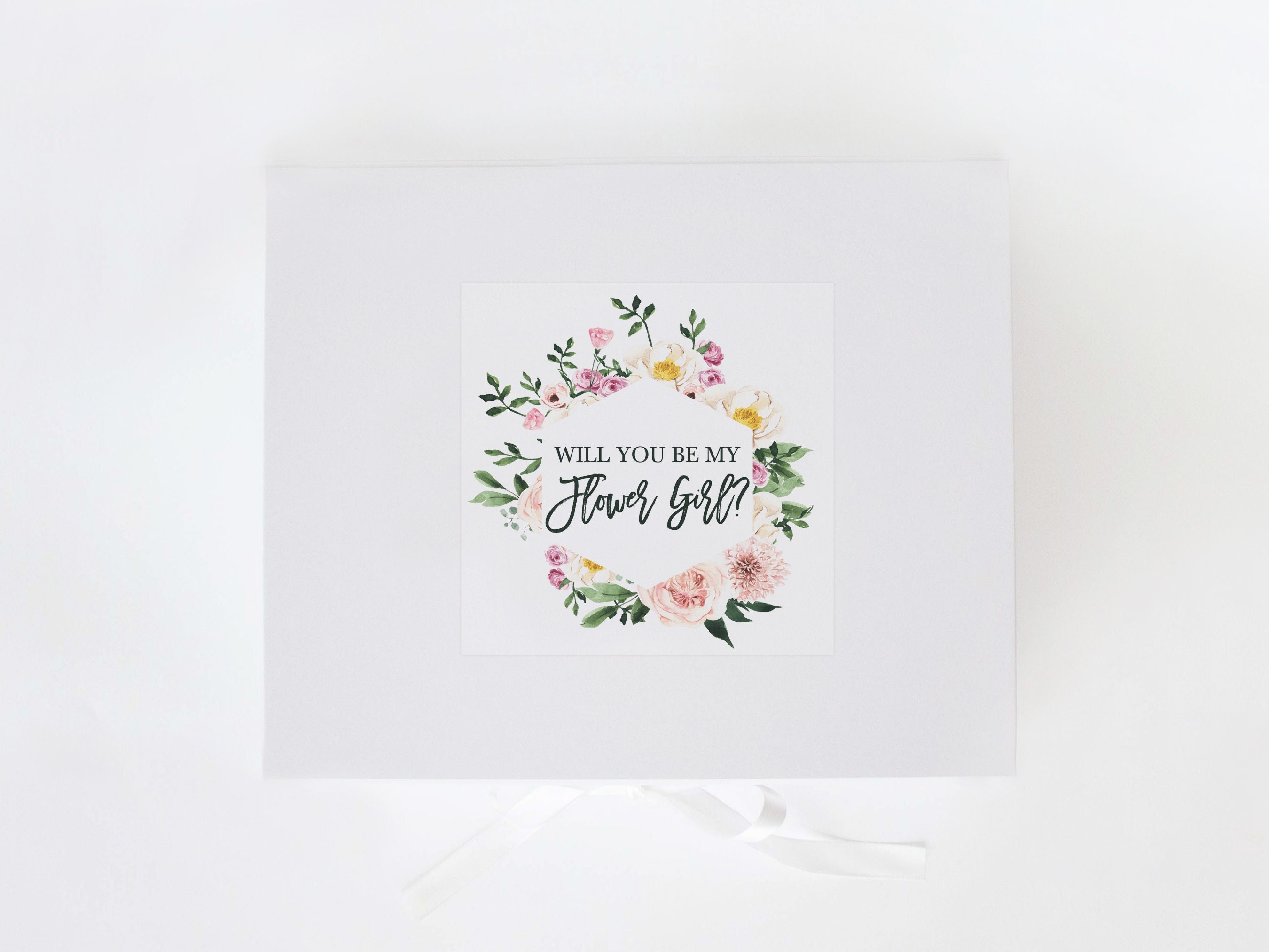 Flower Girl Proposal Sticker DIY Flower Girl Box Flower Girl | Etsy