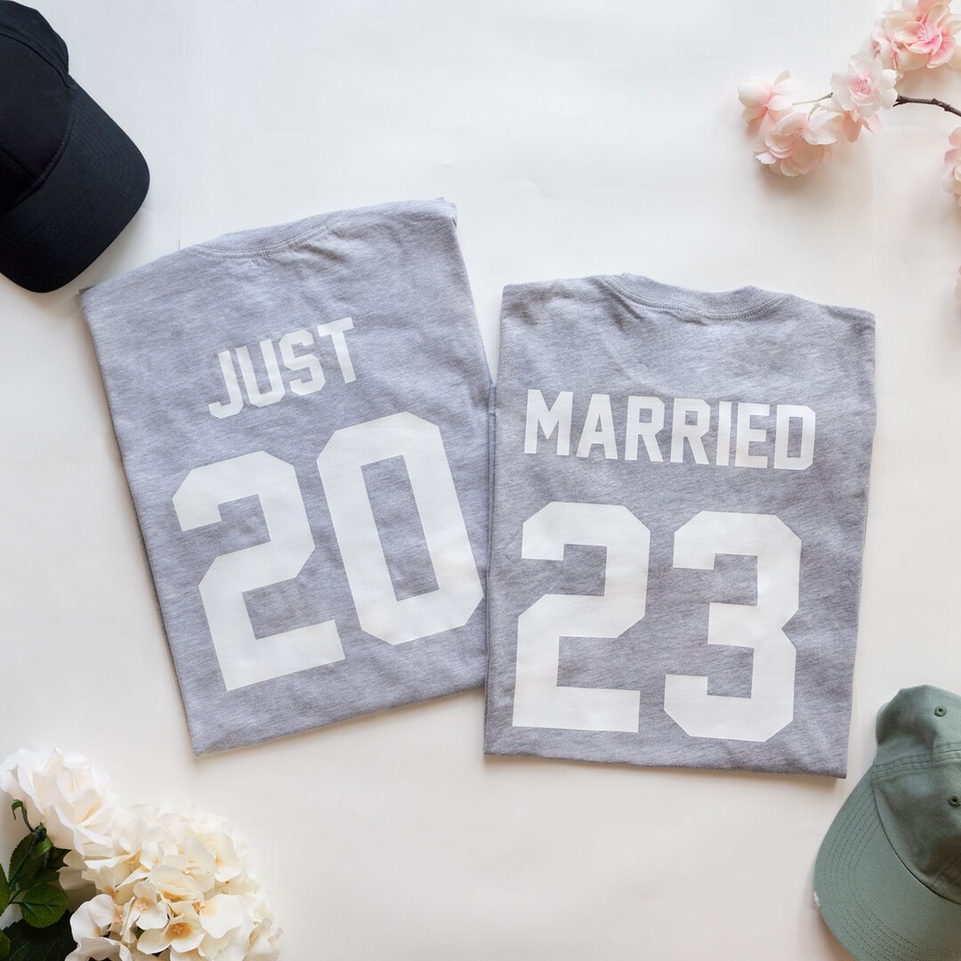 Just Married T-shirts, Couples T-shirts, Personalized Husband and Wife ...
