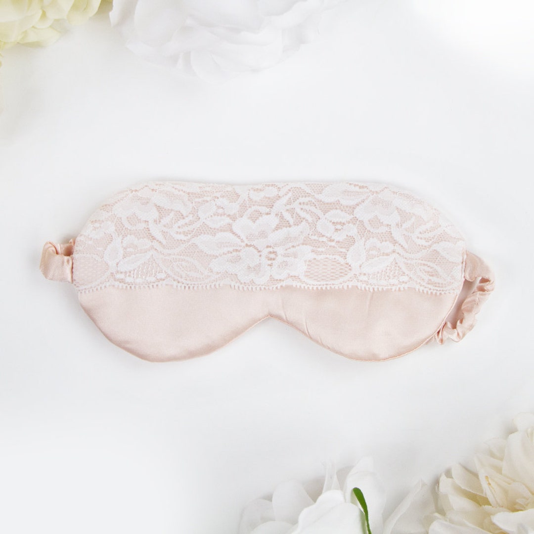 Blush Half Lace Eye Mask, Eye Masks, Soft Eye Masks, Silk Eye Mask ...