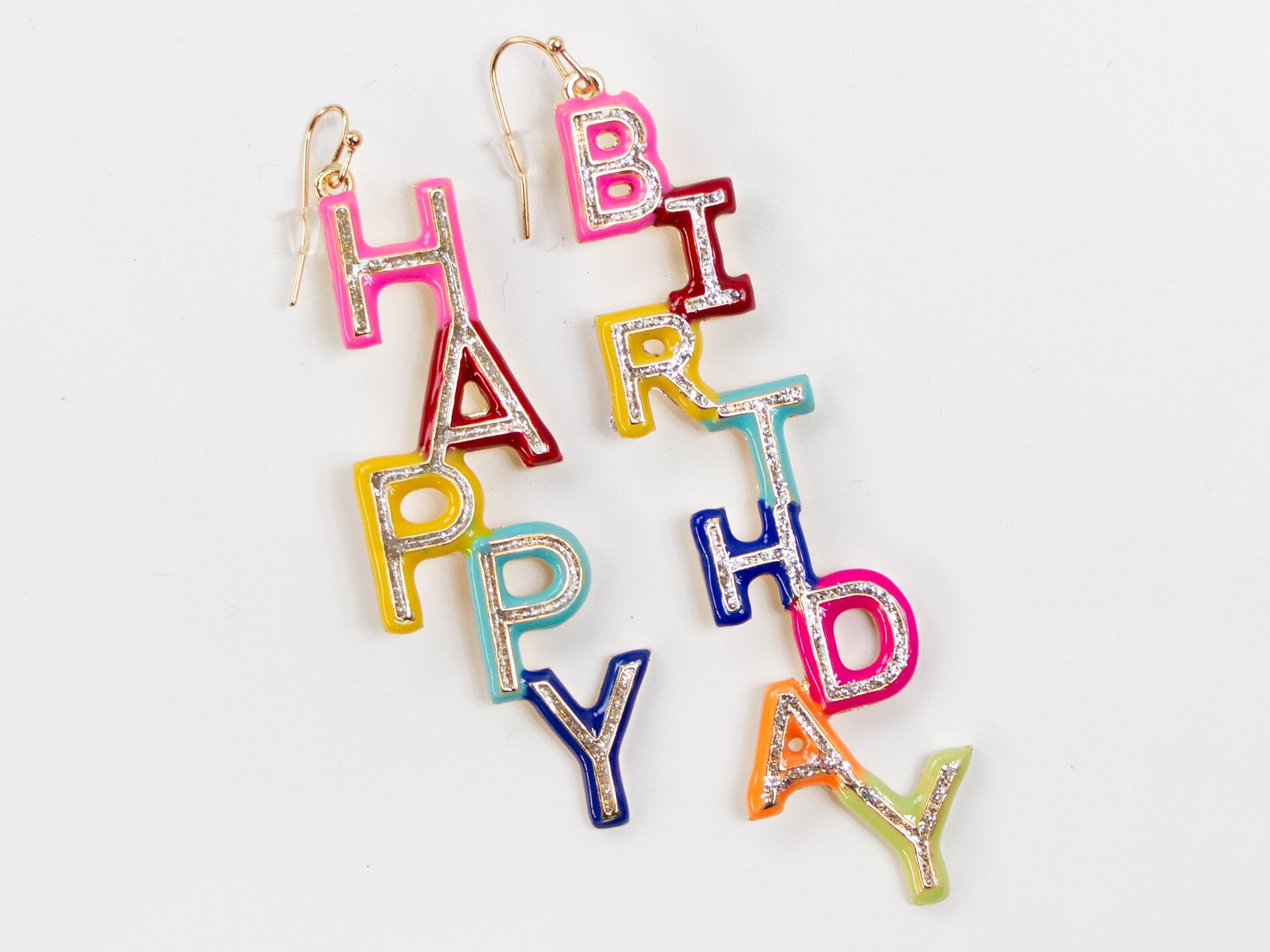 Birthday Earrings Happy Birthday Earrings Birthday Earrings - Etsy