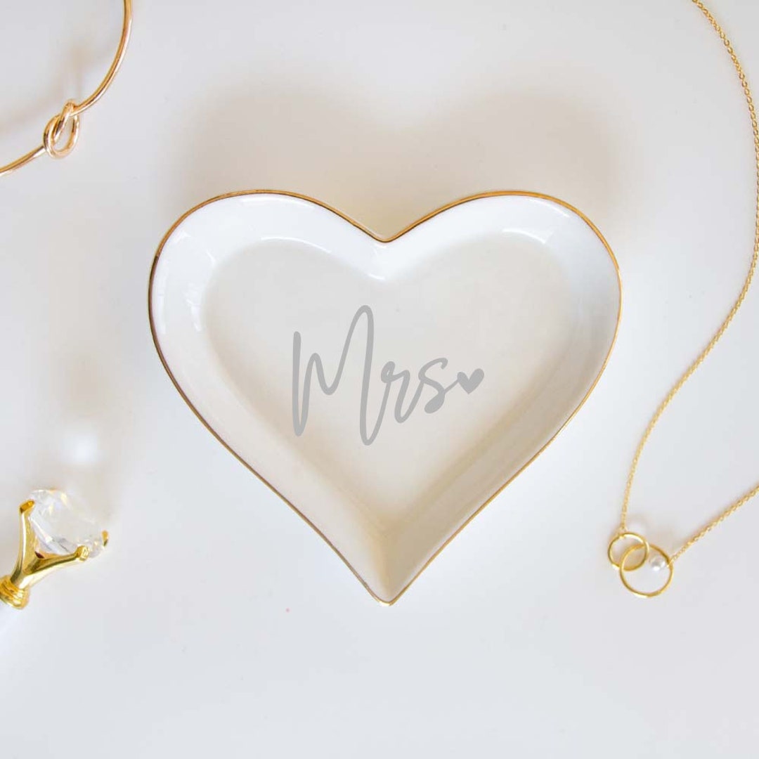 Mrs Ring Holders for Weddings, Mrs Jewelry Holder, Mrs Trinket Tray ...