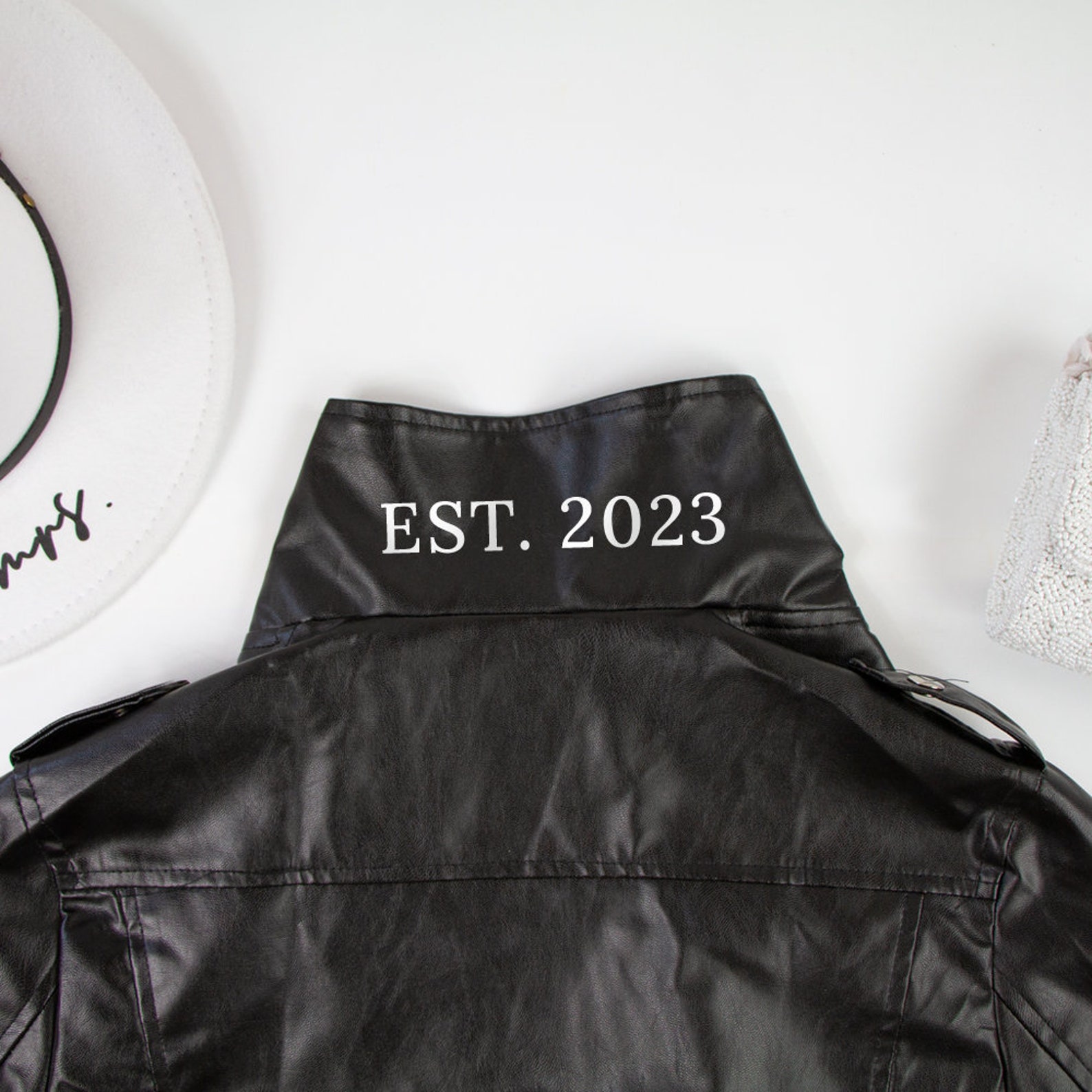 Personalized Mrs. Leather Jacket for Brides, Wedding Party Leather Jacket, Personalized Leather ...