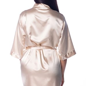 Champagne Flower Girl Robes Personalized Satin Robes Custom Satin Robes ...