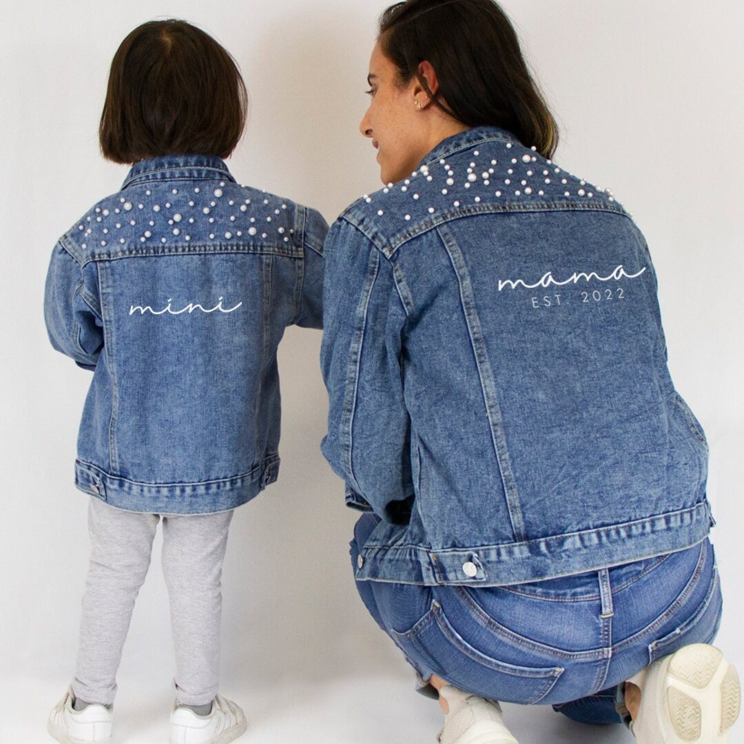 Mama and Mini Jean Jacket Mama & Kid Denim Jacket Mother and - Etsy