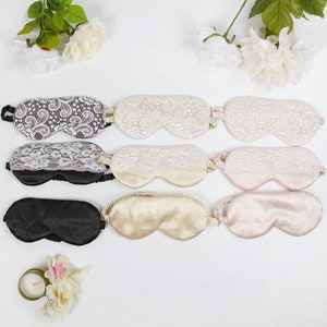 Blush Half Lace Eye Mask, Eye Masks, Soft Eye Masks, Silk Eye Mask ...
