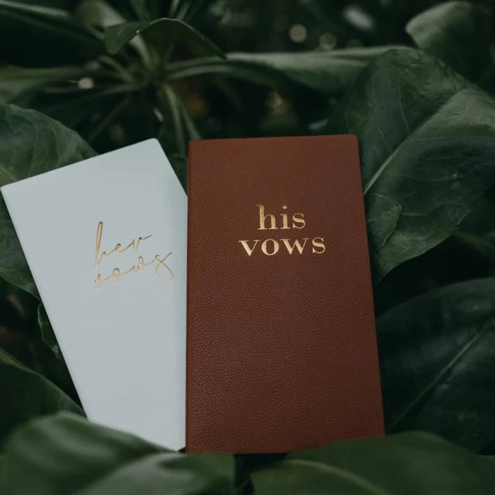 Vow Books, Wedding Vow Books, Custom Wedding Vow Books, Her Vows, His ...