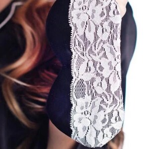 Blush Full Lace Eye Mask, Eye Masks, Soft Eye Masks, Silk Eye Mask ...