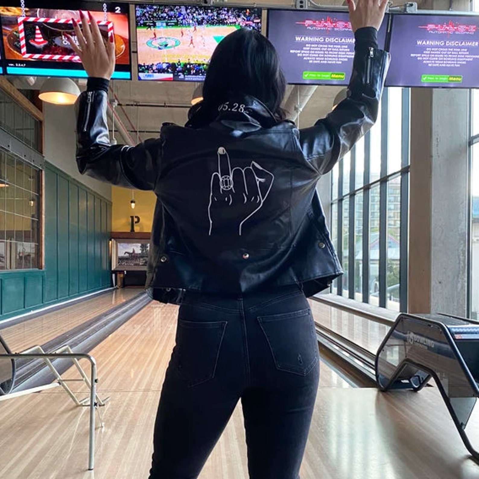 Personalized Mrs. Leather Jacket for Brides, Wedding Party Leather Jacket, Personalized Leather ...