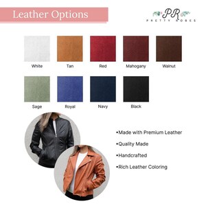 Custom Leather Jacket Embroidery, Tailored Embroidered Leather Jacket ...