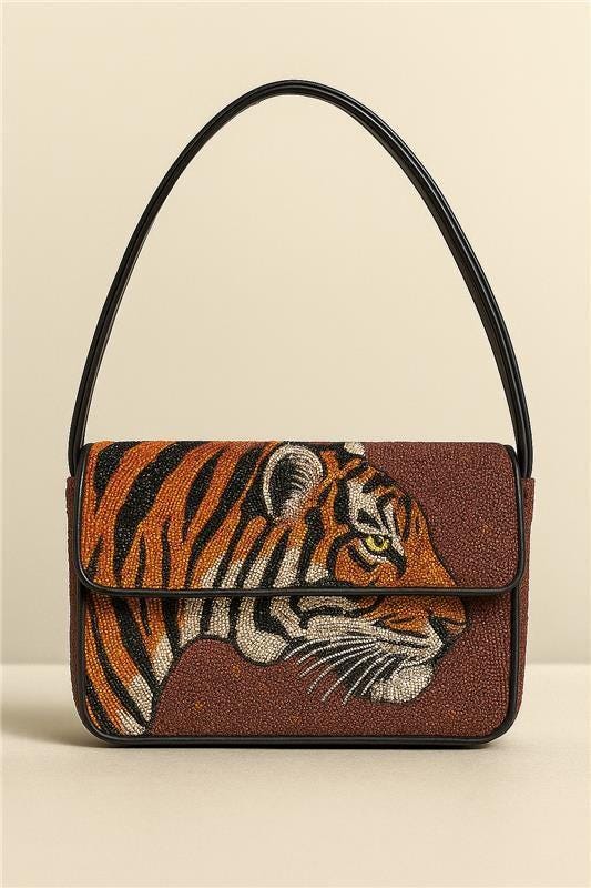 Beaded Shoulder Bag, Custom Beaded Purse, Exotic Bird Handbag, Monkey ...
