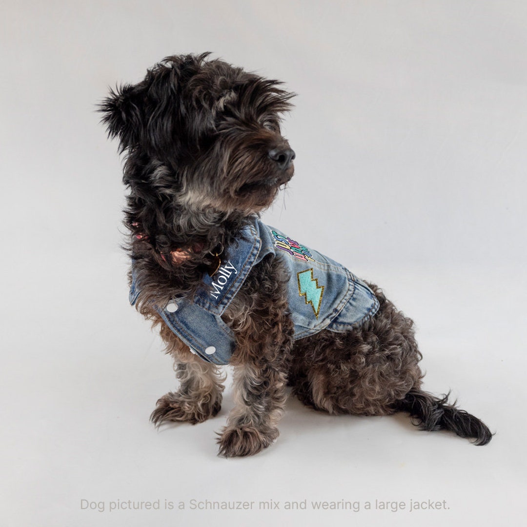 Dog Jean Jacket, Personalized Jean Jackets for Small Dogs, Custom Denim ...