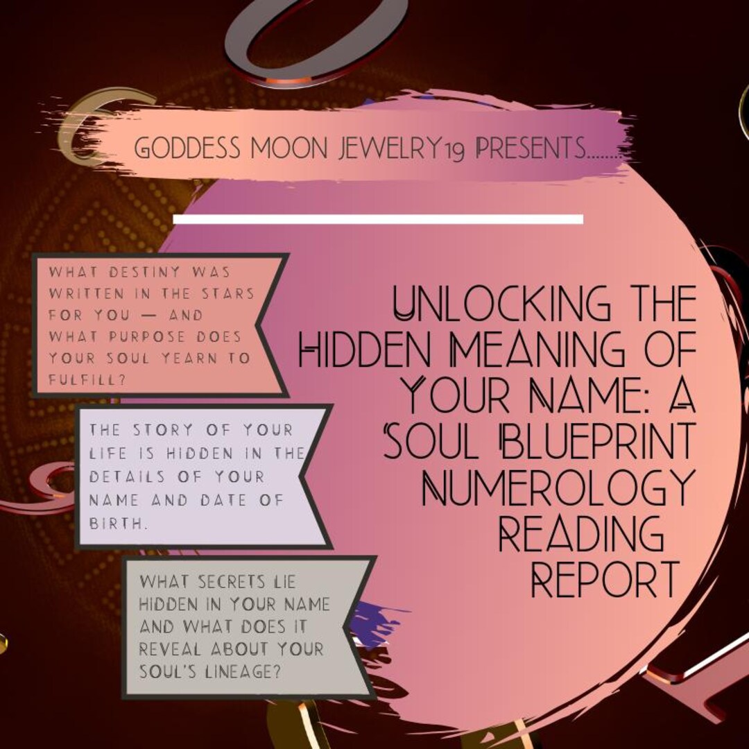 Numerology Reading PDF, 3 Reading Options, Soul Blueprint, Name ...