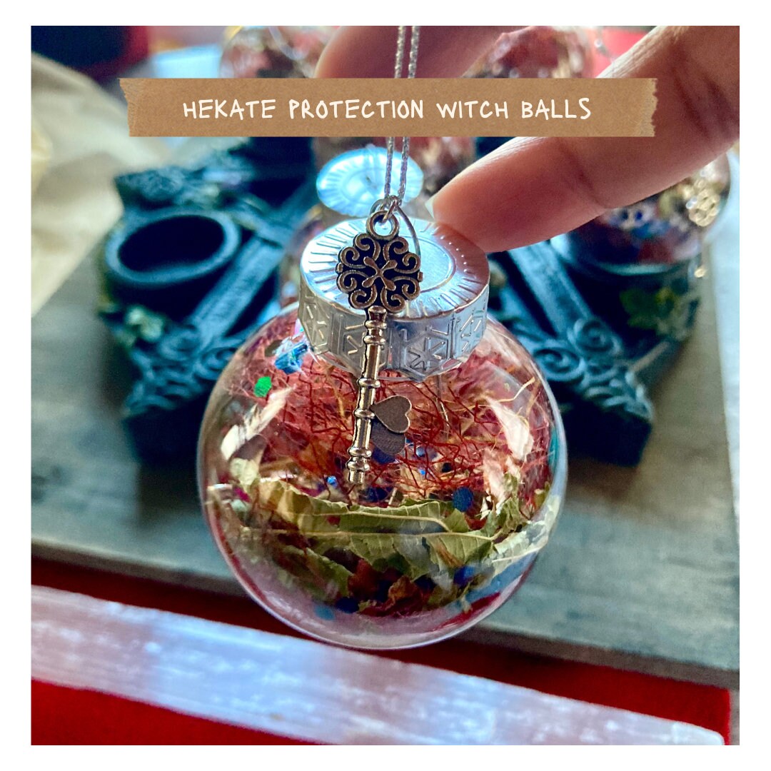 Witch Ball, Hekate Witch Balls, Protection Balls, Handmade, Hecate Home ...