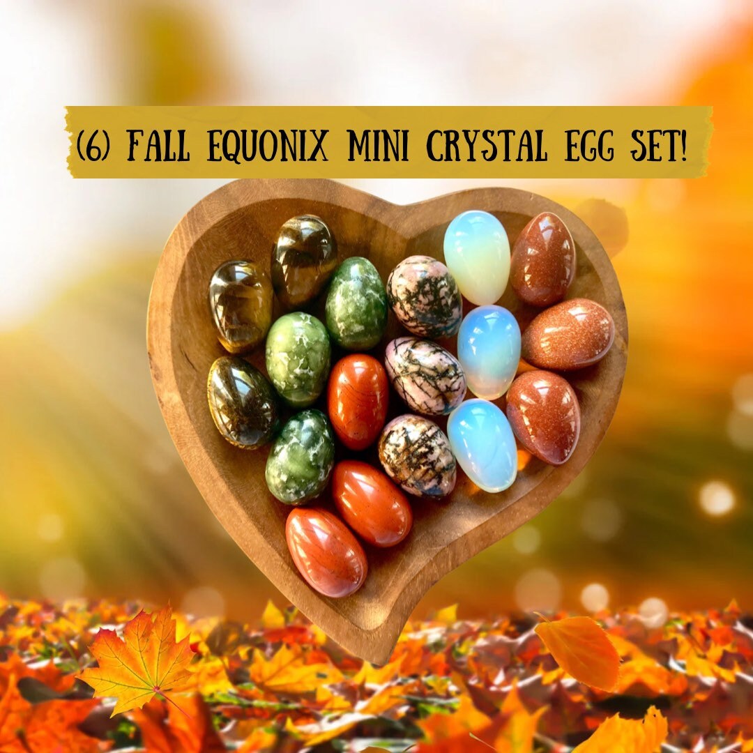 Crystal Eggs, Fall Equinox, Mini Crystal Egg Set, Feminine Healing ...
